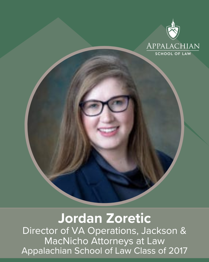 Jordan Zoretic - Alumni Spotlight - Appalachian School of Law